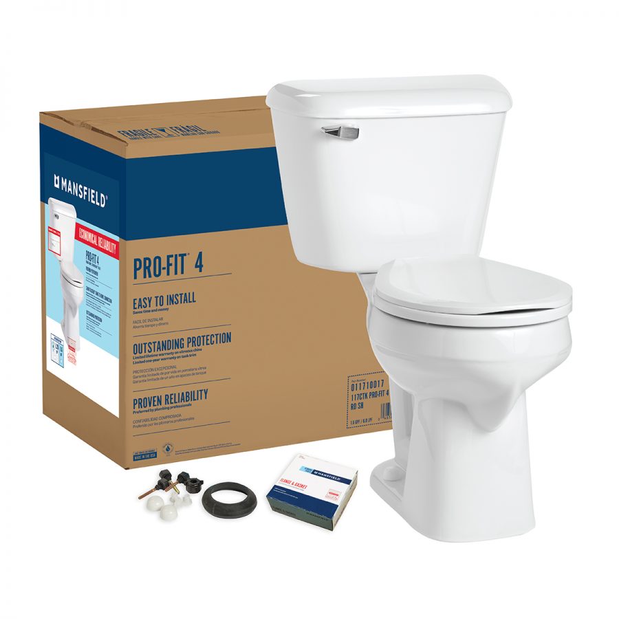 Pro-Fit® 4 1.6 Round SmartHeight Complete Toilet Kit | Mansfield Plumbing