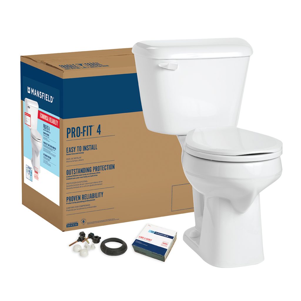 Pro-Fit® 4 1.28 Round SmartHeight™ Complete Toilet Kit | Mansfield Plumbing